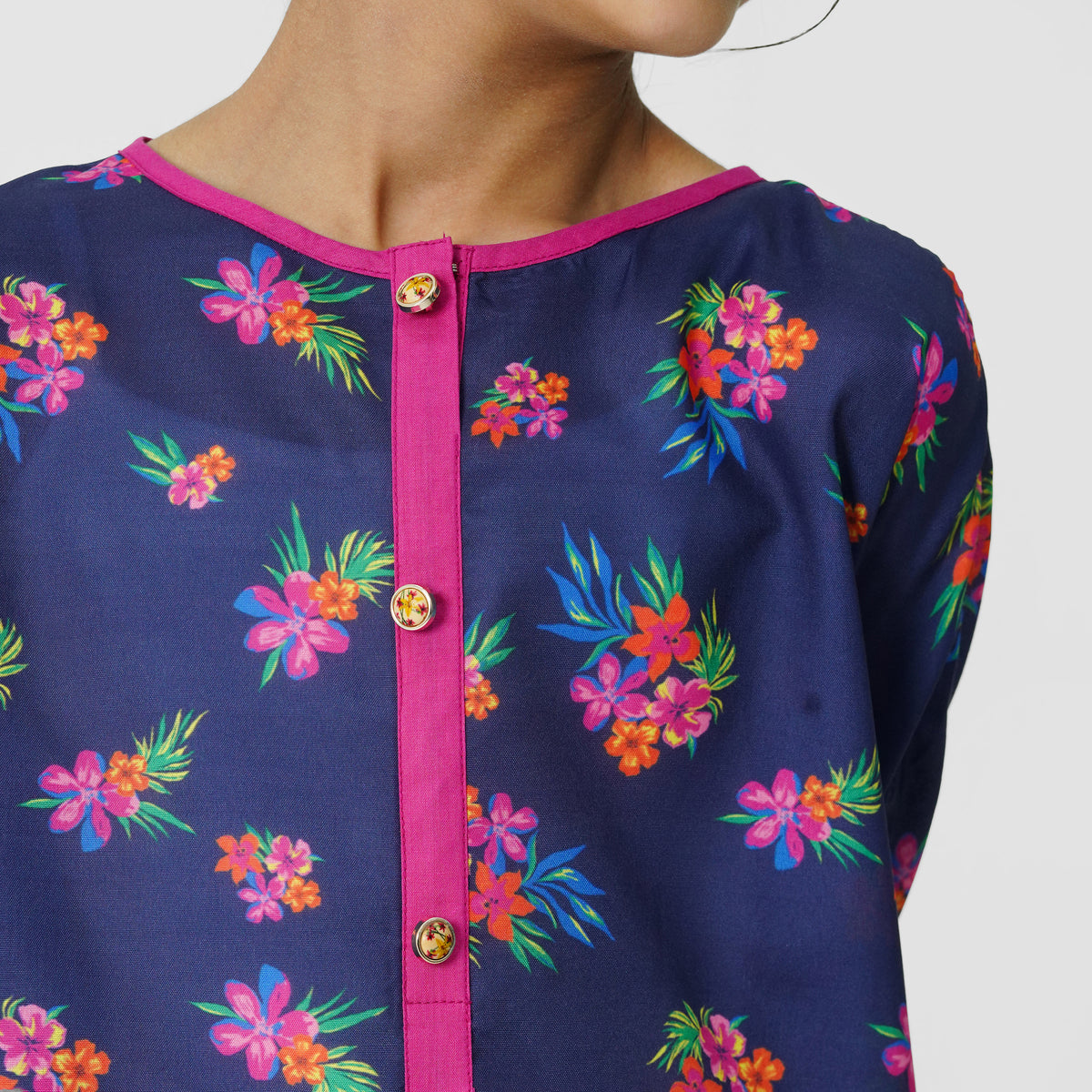 Blue Floral 2pc Eastern Set – Oaklynn